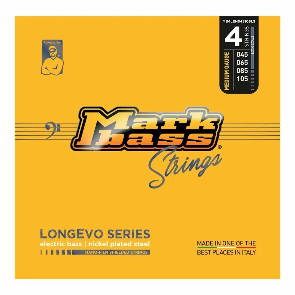 Струны для бас-гитары Markbass Longevo Series Nano-Film Nickel Plated Steel 45-105