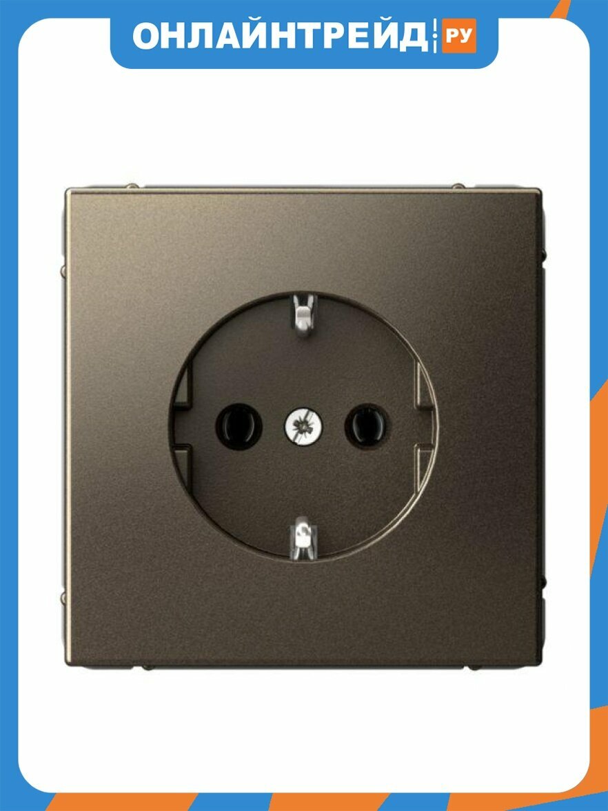 Розетка Systeme Electric (schneider Electric) ArtGallery 16А с заземл. быстрозажим. клем. механизм мокко, GAL000643S