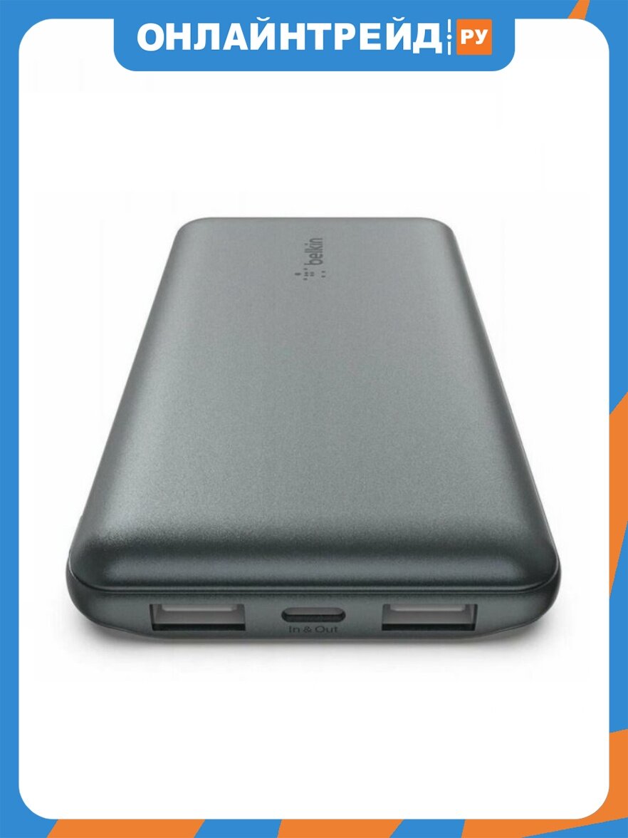 Внешний аккумулятор Belkin Power Bank 10000mAh, серый