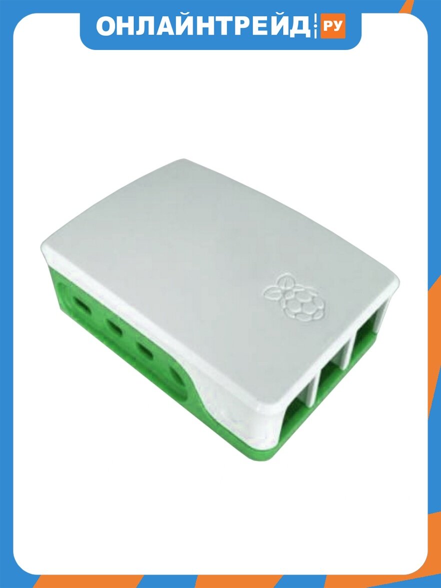 Корпус Acd White+Green ABS Case для Raspberry 4B