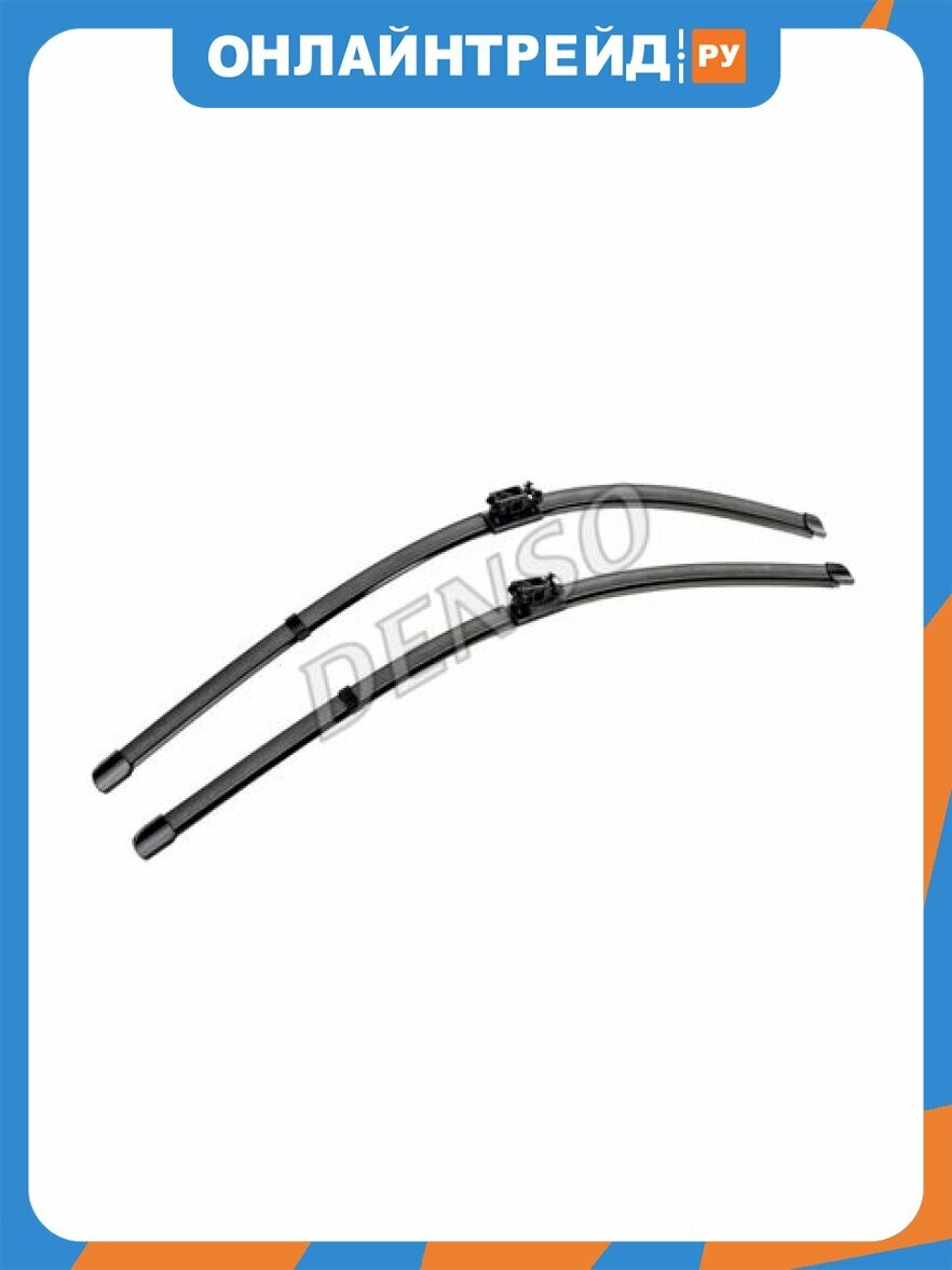 Щетка стеклоочистителя Denso LHD Flat Blade 600/550мм, бескаркасная, DF-084