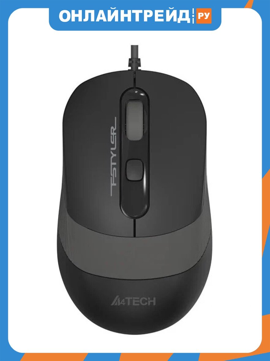 Мышь A4TECH Fstyler FM10S черный/серый