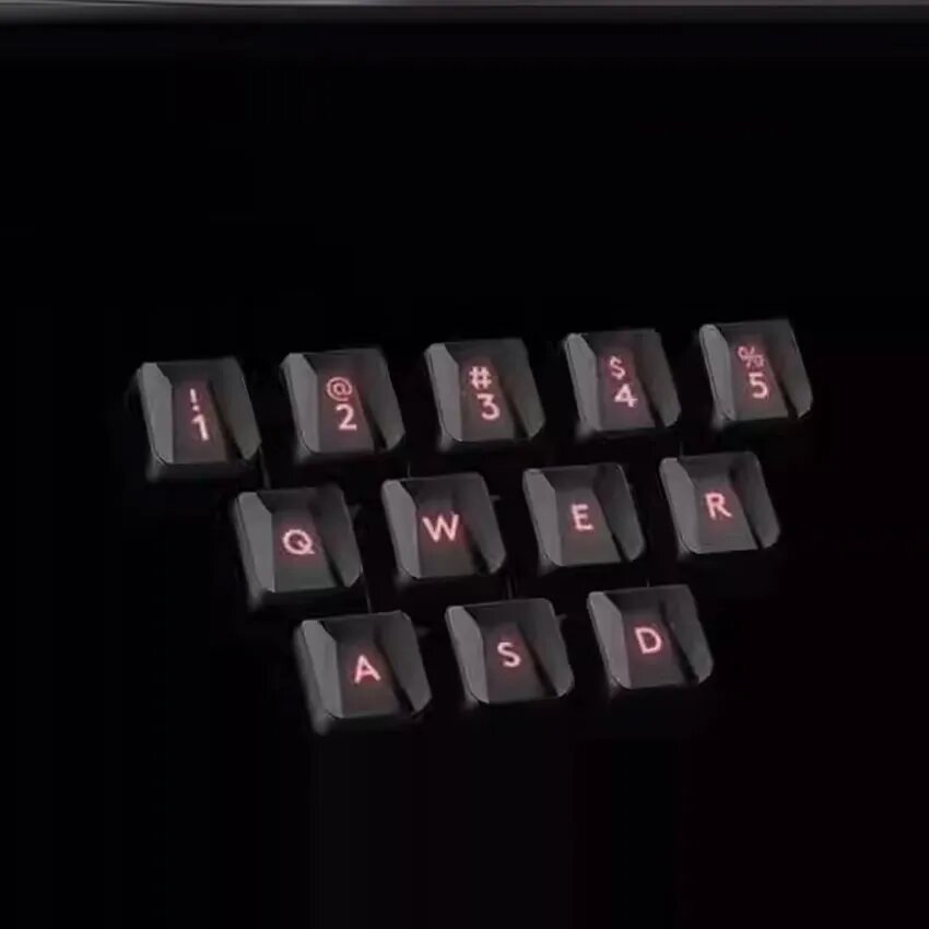 12 игровых клавиш вогнуто-выпуклые колпачки для Logitech G413/G910/G810/G310/G613/K840