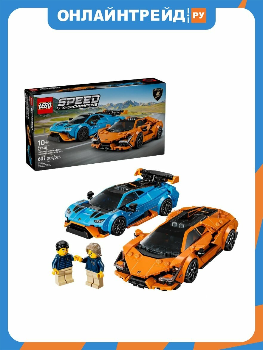 Конструктор Lego Speed Champions 77238 Lamborghini Revuelto & Huracan STO