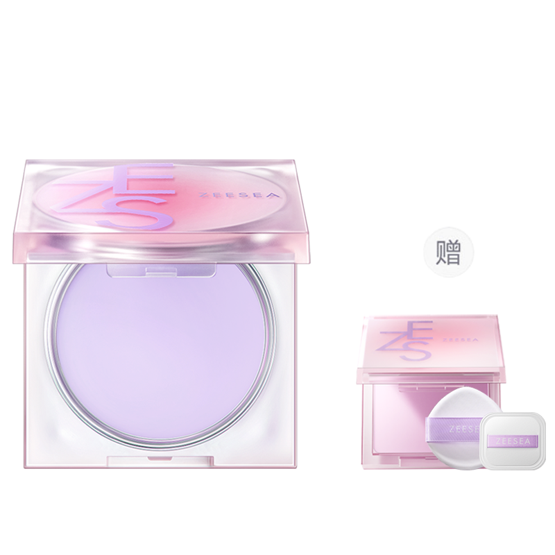 Пудра для лица женская ZEESEA Soft Focus, Large Capacity 1 8G Setting Powder 1 4g+Same Style Sample 4g