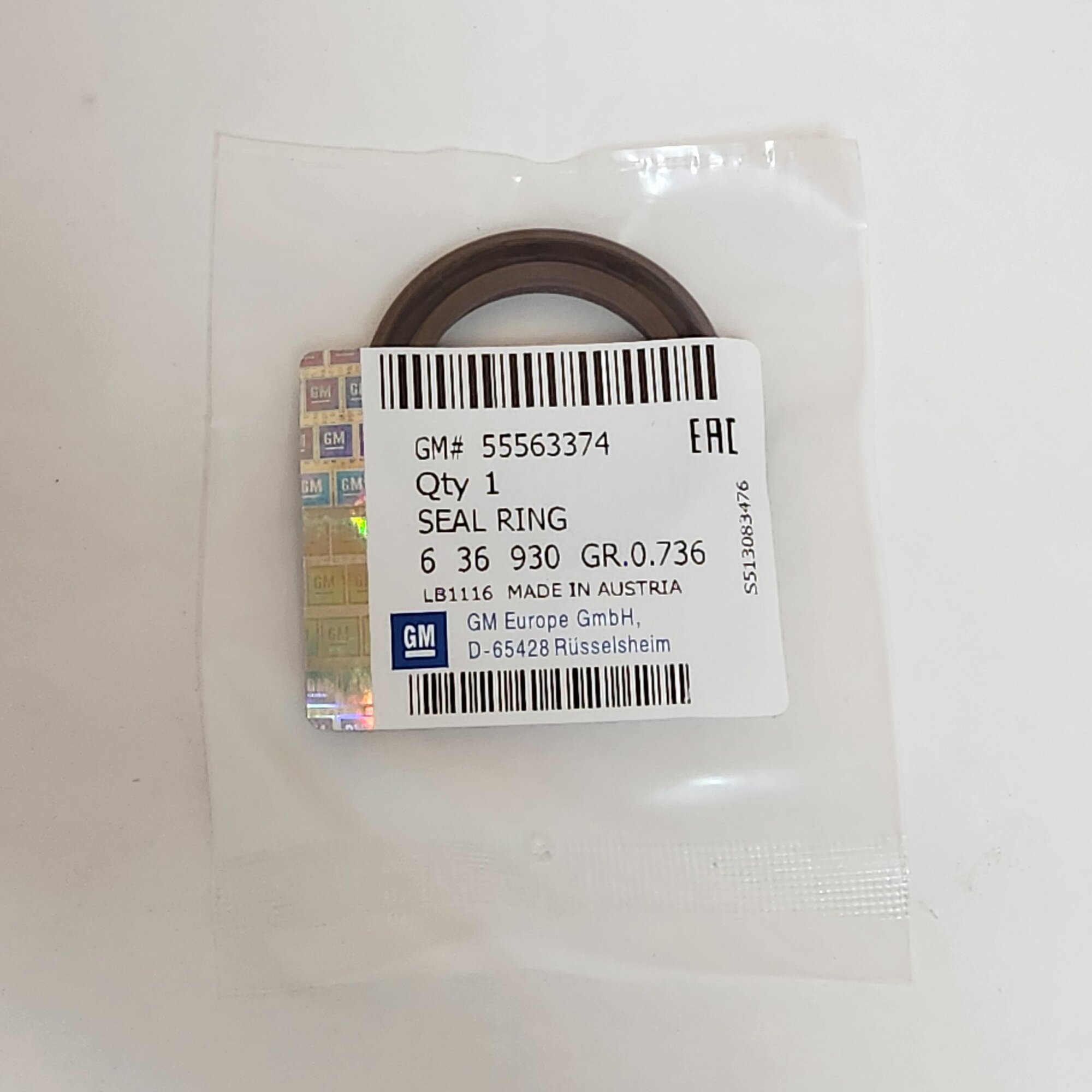 Сальник распредвала передний GM 55563374