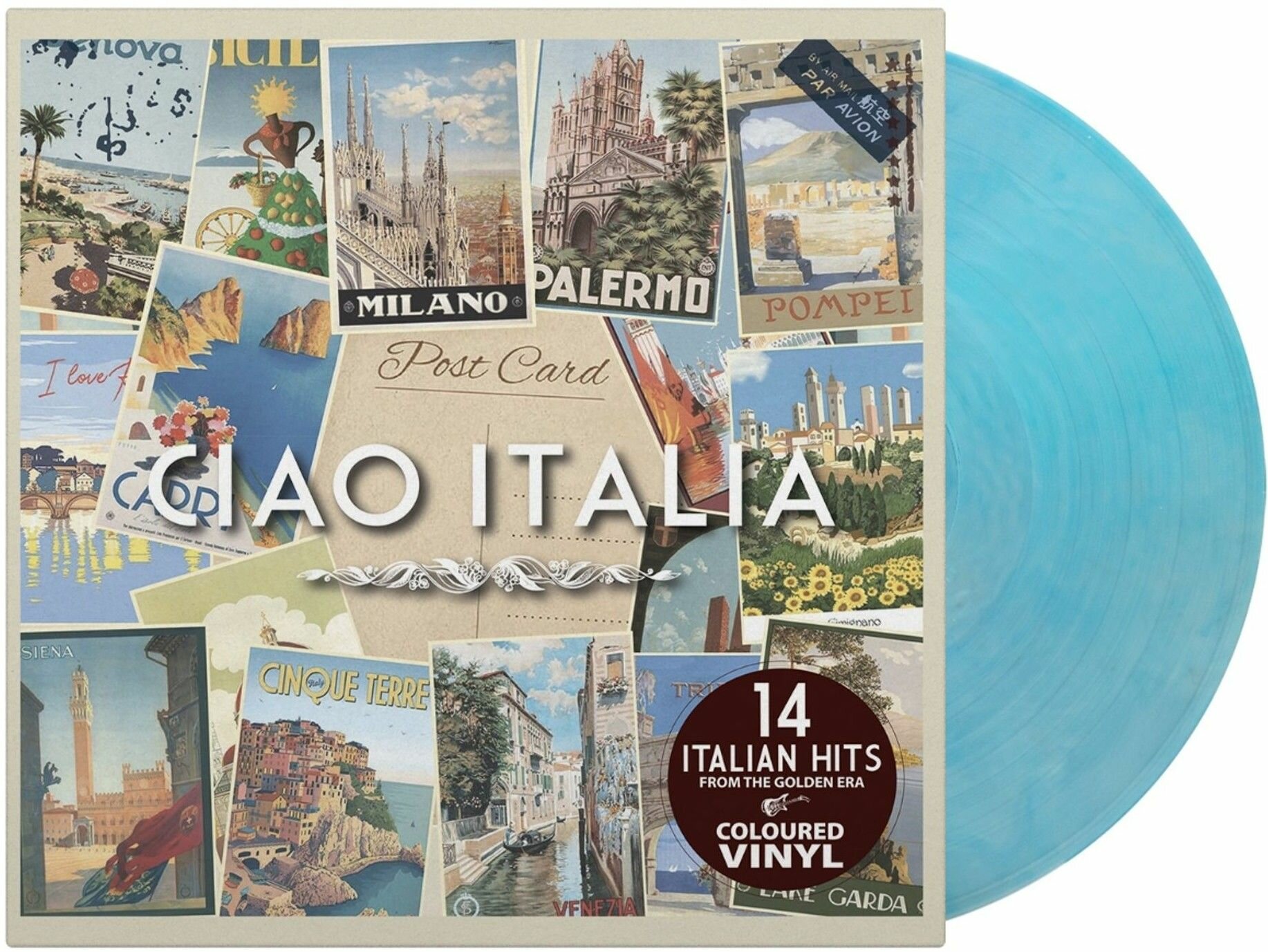 Виниловая пластинка Сборник – Various Artists: Ciao Italia – 14 Italian Hits [Crystal Water Viny] (LP)