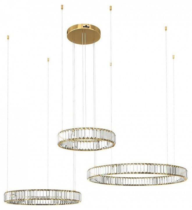 Подвесной светильник Loft it Crystal R1ng 10135 3 Gold цвет плафона подвески Прозрачный, цвет арматуры Золото