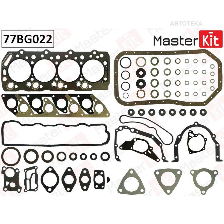 Верхний комплект прокладок ГБЦ Hyundai/Kia H100H1 4D56 97-01 77BG022 MASTERKIT 77BG022