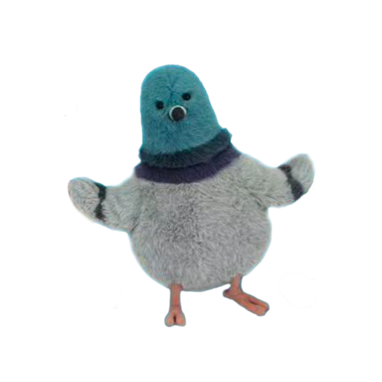Плюшевая игрушка унисекс JELLYCAT Bird Stockton Dove, Stratton Dove