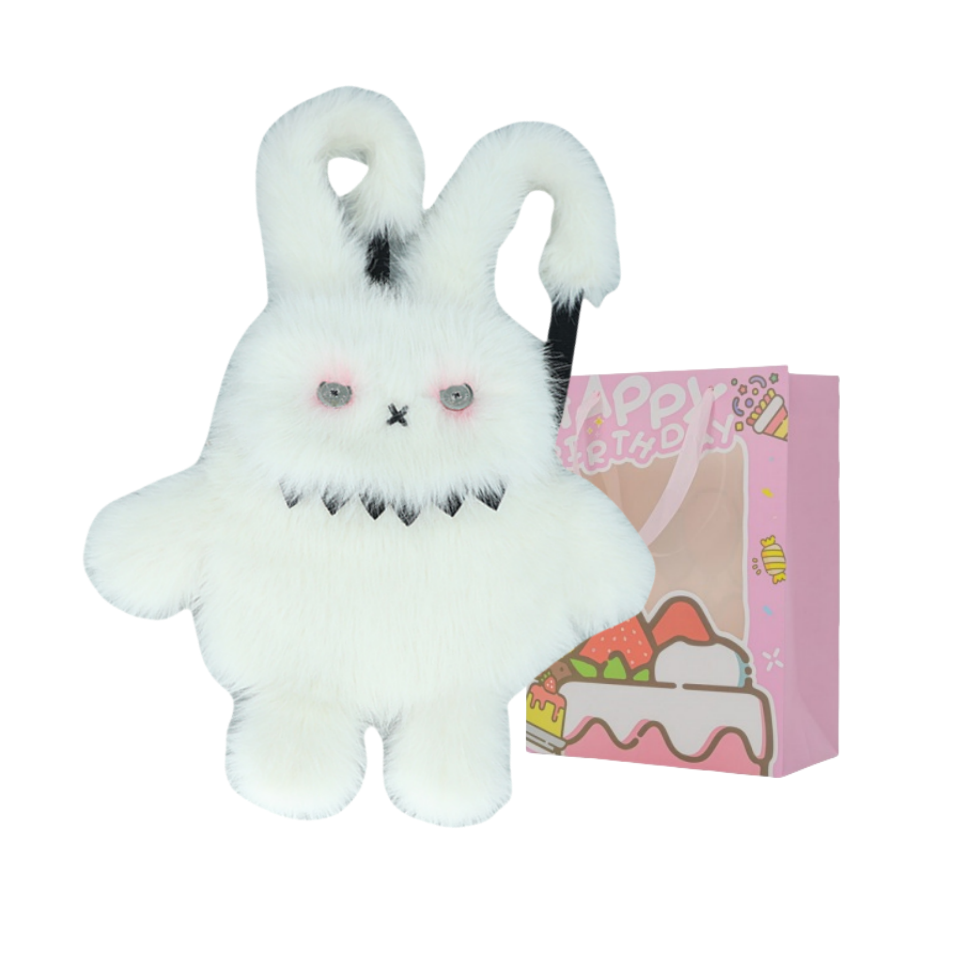 Рюкзак унисекс YANGWAWAHEXIAOXIONGTIAOWU Сумка-кролик, Explosion Bunny-White (Cake Shopping Bag)