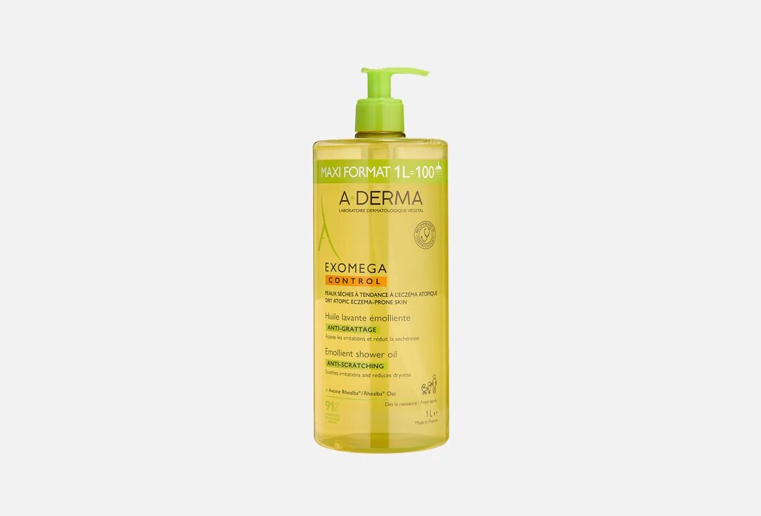 A-Derma Exomega Control Масло для душа 1000 мл