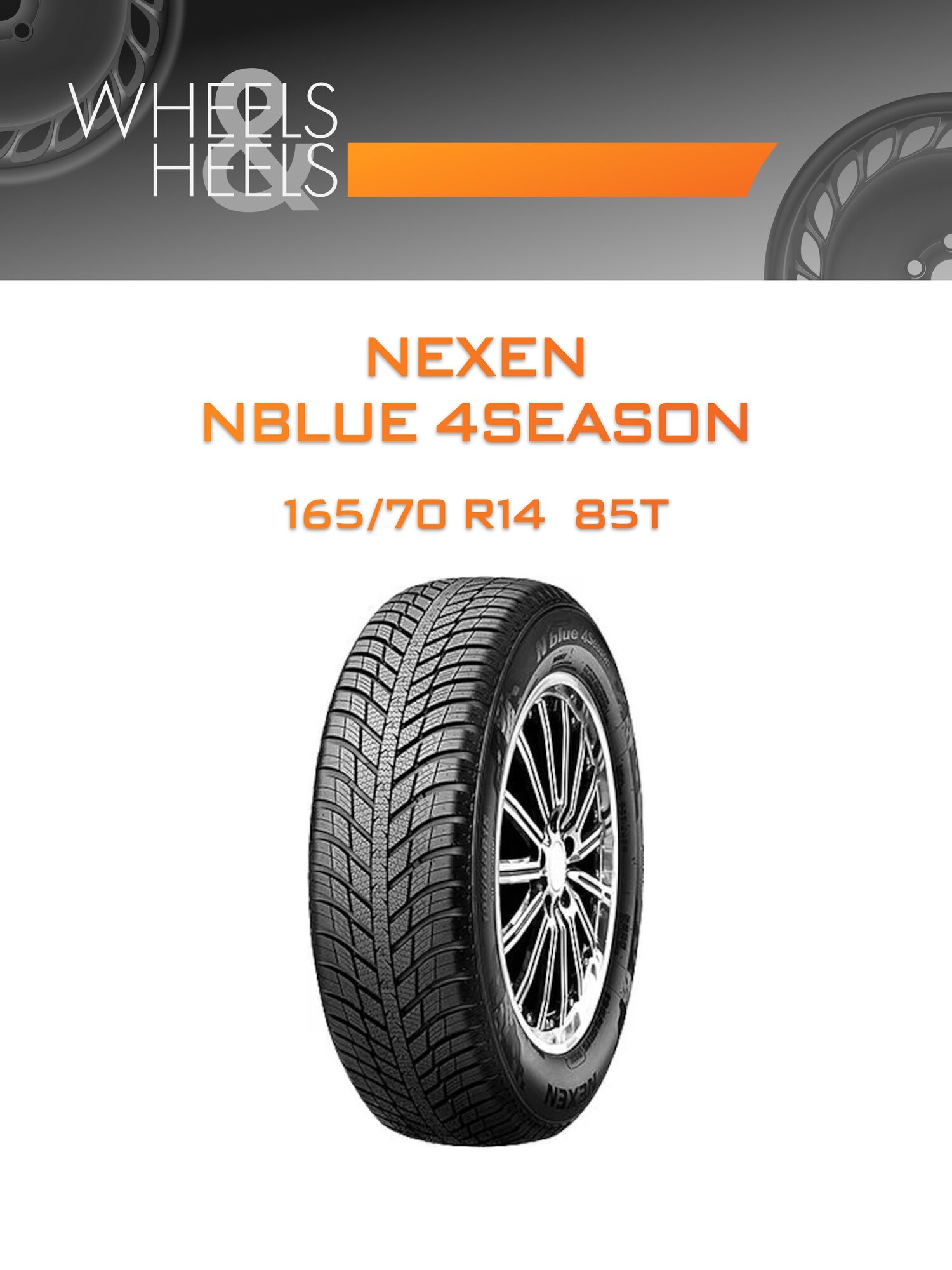 Шина автомобильная Nexen NBLUE 4SEASON 165/70 R14 85T XL SUMMER, летняя, универсальная