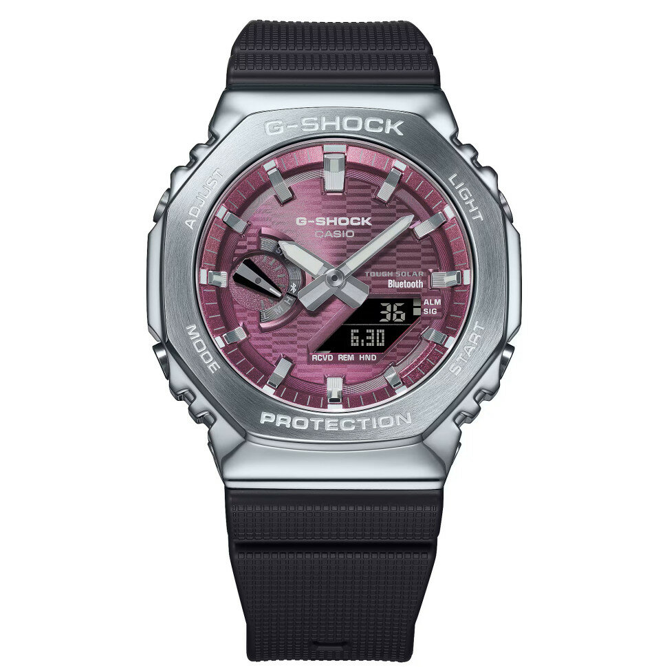 Наручные часы CASIO G-Shock, черный, серебряный, розовый — фото 1