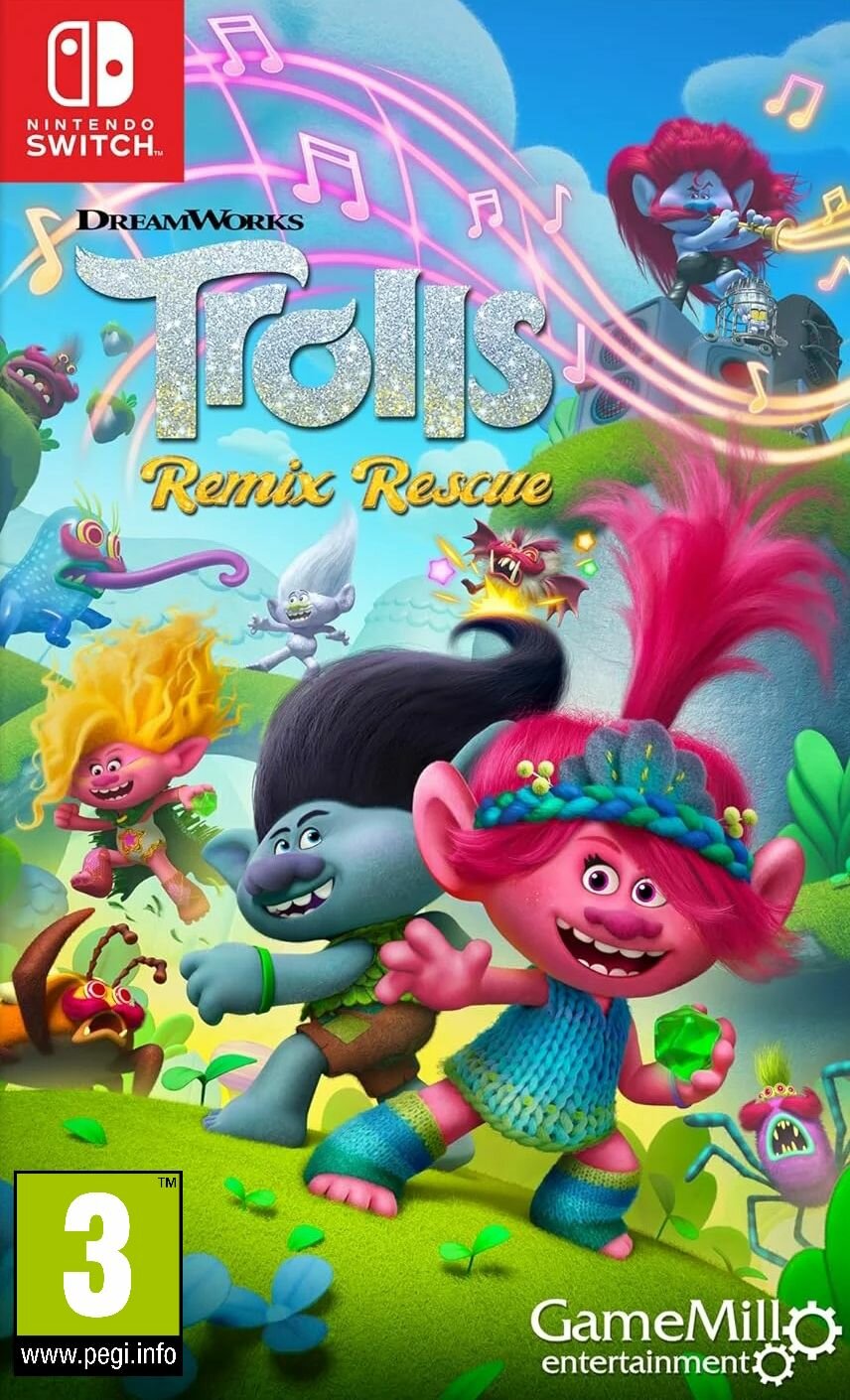 Игра DreamWorks Trolls Remix Rescue Switch Картридж на Nintendo Switch