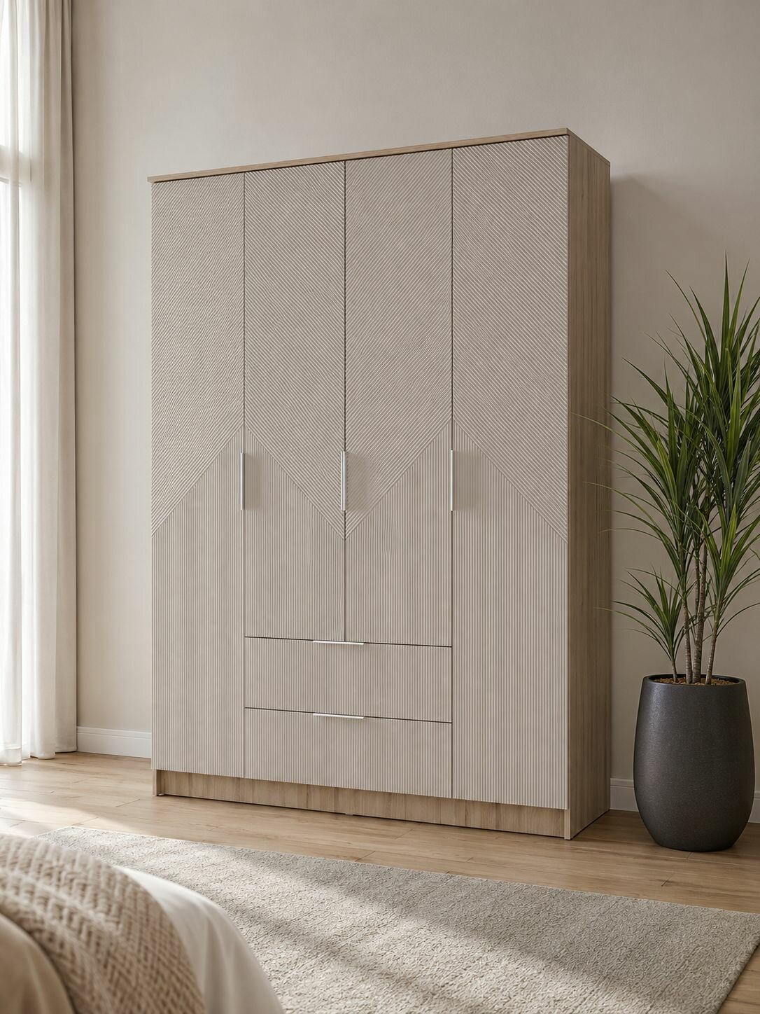 ARNIKA Шкаф для одежды "Эмилия", дуб смоки/Айриш 61х160х221,6 см