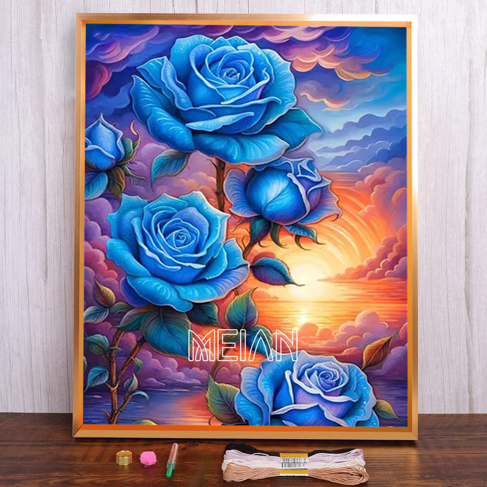 MEIAN Набор для вышивания,30x40CM,11CT,40 цветов