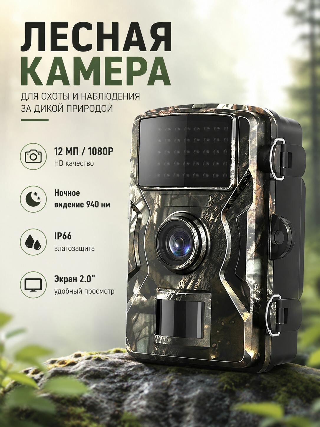 Фотоловушка для охоты для наблюдения