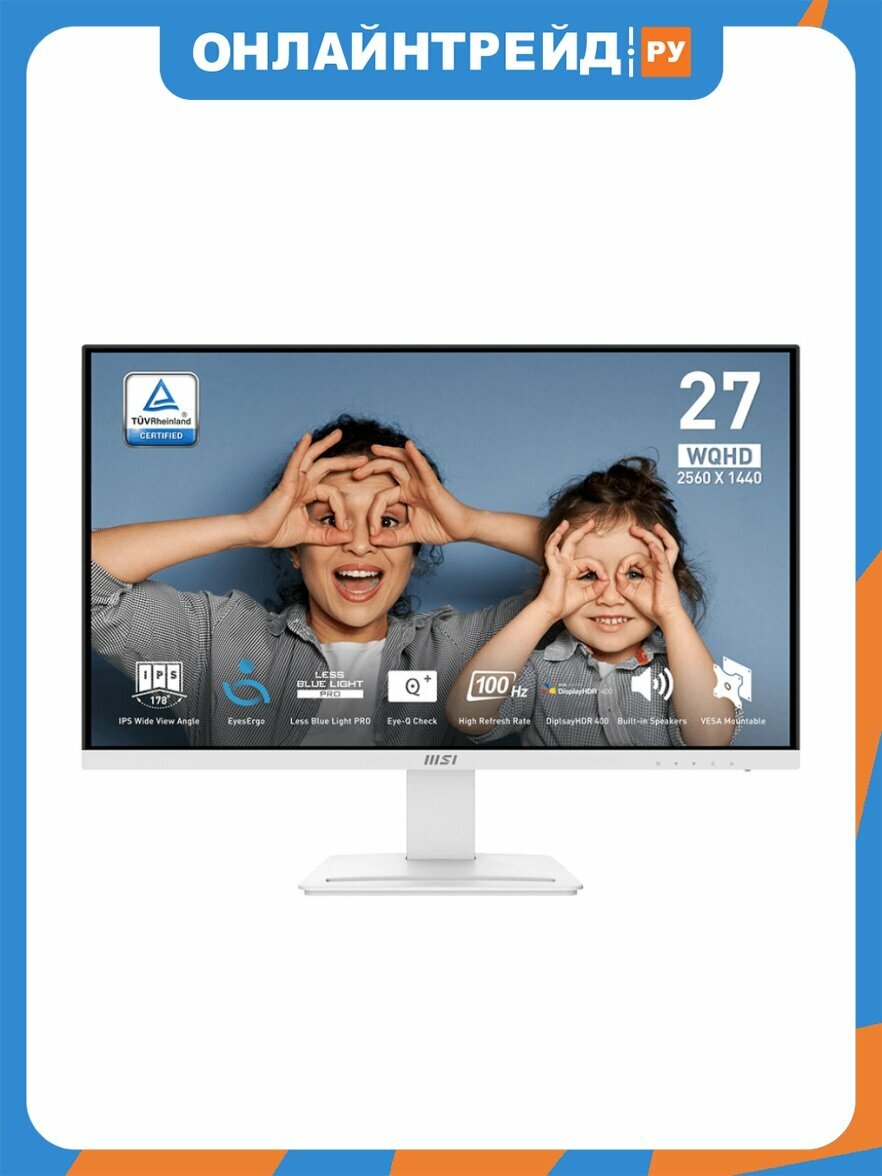 Монитор Msi PRO MP273QW E2 27" белый (9S6-3PB69H-054)