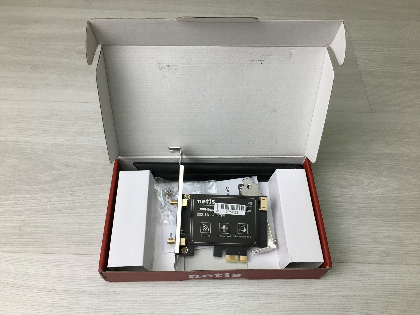 Сетевой Wi-Fi адаптер NETIS F0, Wi-Fi 2,4/5ГГц до 1300 Мбит/с, PCI-E