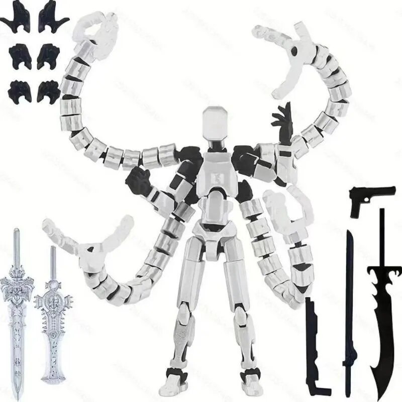 Подвижная Сборная Фигурка Dummy 13, 3D-печатные Фигурки, ABS пластик, 13 см