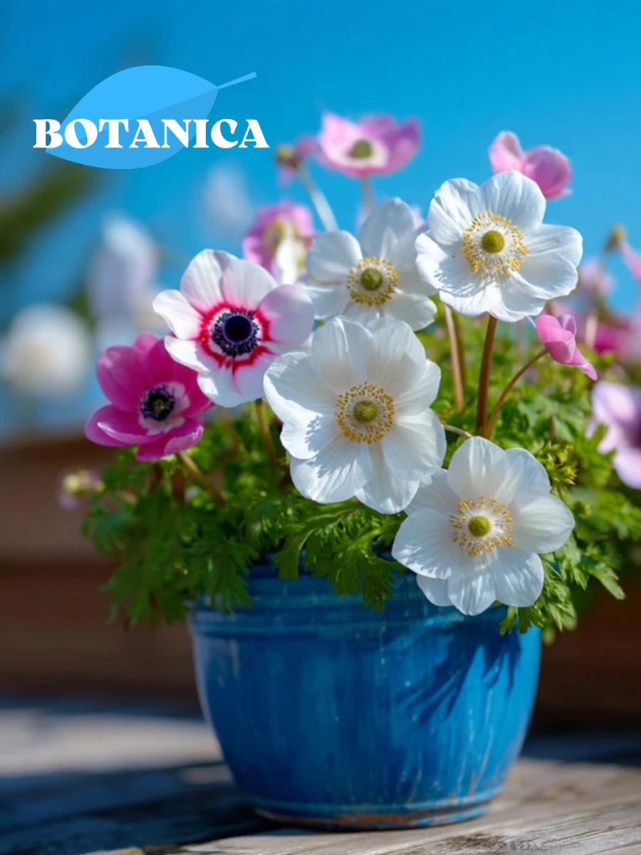 Клубни цветов, botanica garden, TWIN, Анемоны Биколор 5 шт / Брайд 5 шт (10 штук)
