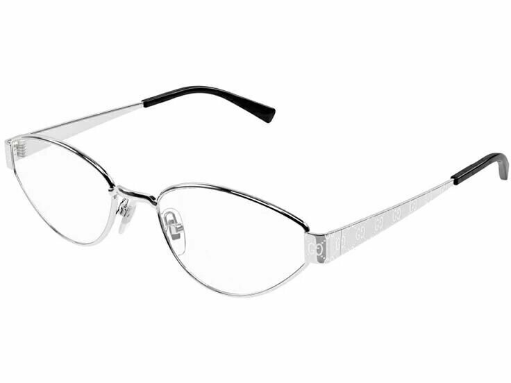 Оправа Gucci GG1853O 002, тип оправы ободковая, материал оправы металл, пол женские, форма оправы овальная