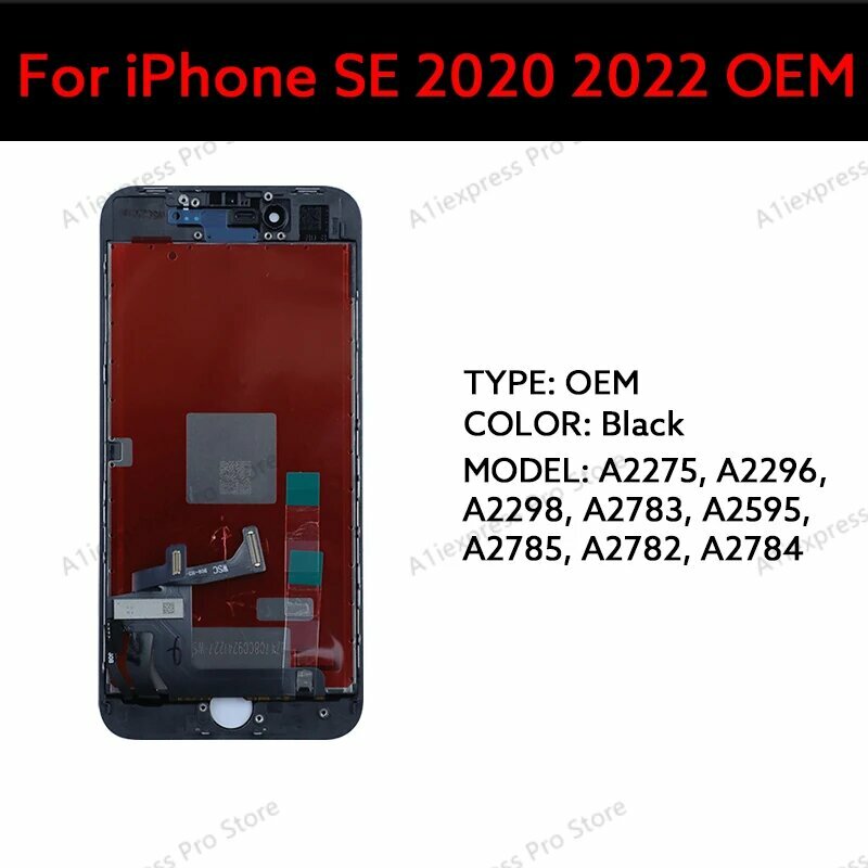 ЖК-экран для iPhone SE 2020 2022 Black
