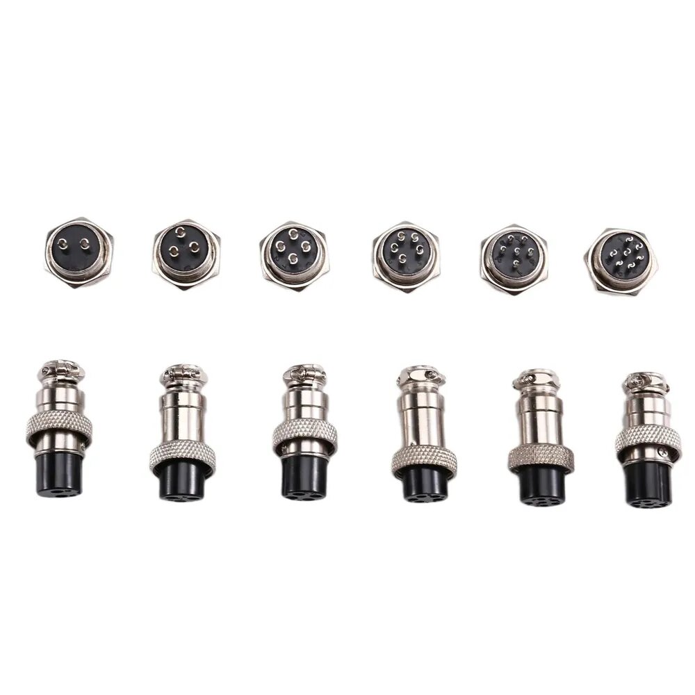 6pcs Водонепроницаемый Разъем Aviation 2 3 4 5 6 7PIN Circular Docking Docket
