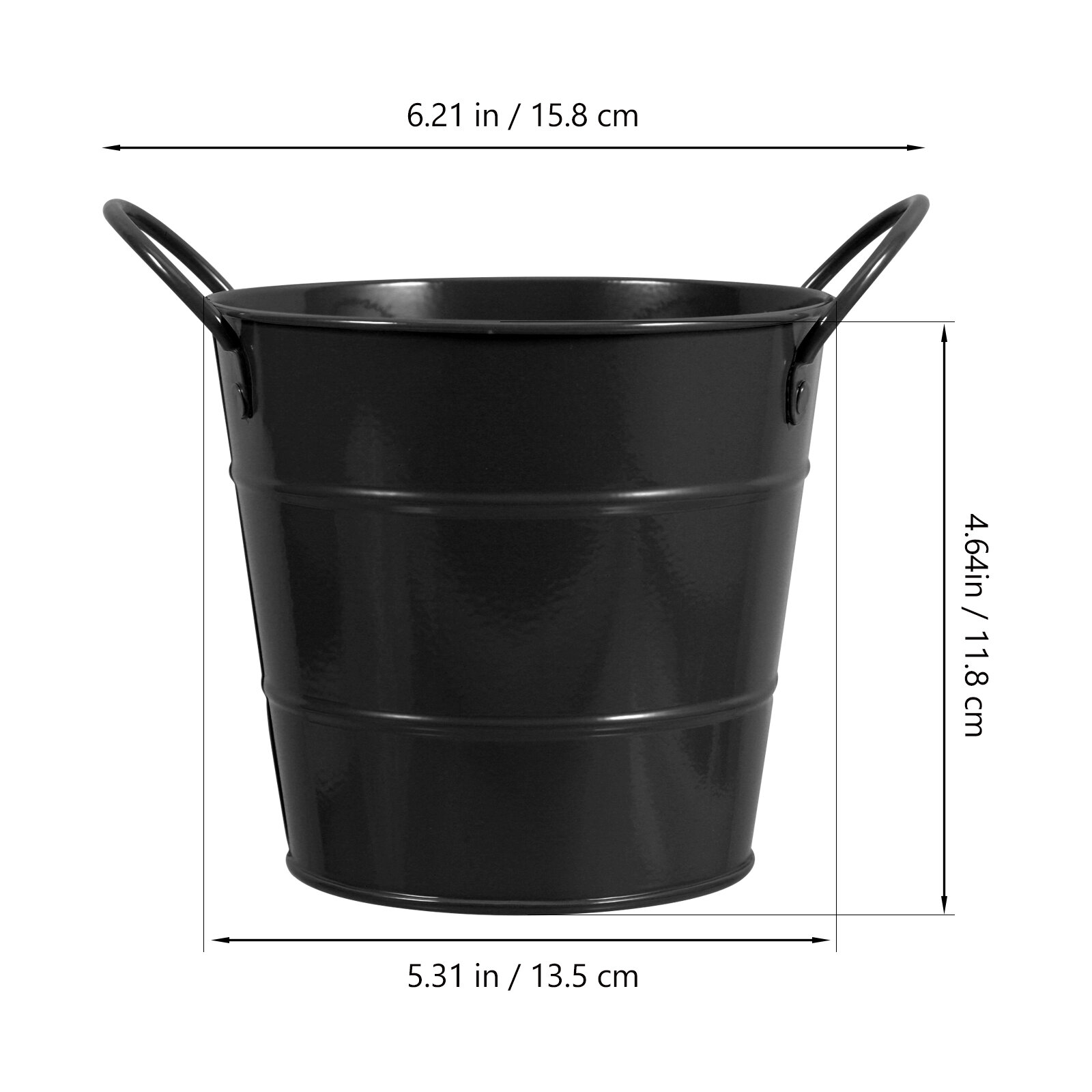 Металлическое Ведро С У handle Для Хранения И Отходов 15.80X13.50X11.80Cm