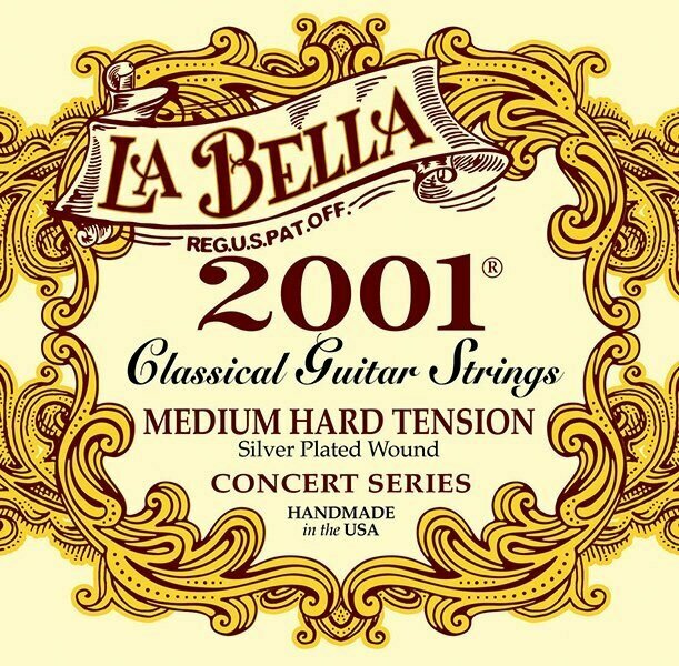 La Bella 2001MH Medium Hard Комплект струн для классической гитары, ср-сильное натяж.