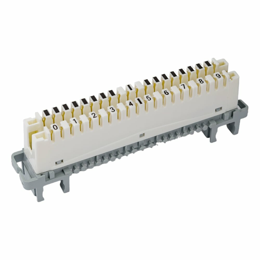 Размыкаемый плинт TWT LSA-PLUS-PROFIL маркировка от 0 до 9 Eco под хомут и профиль LSA10P-DIS-09