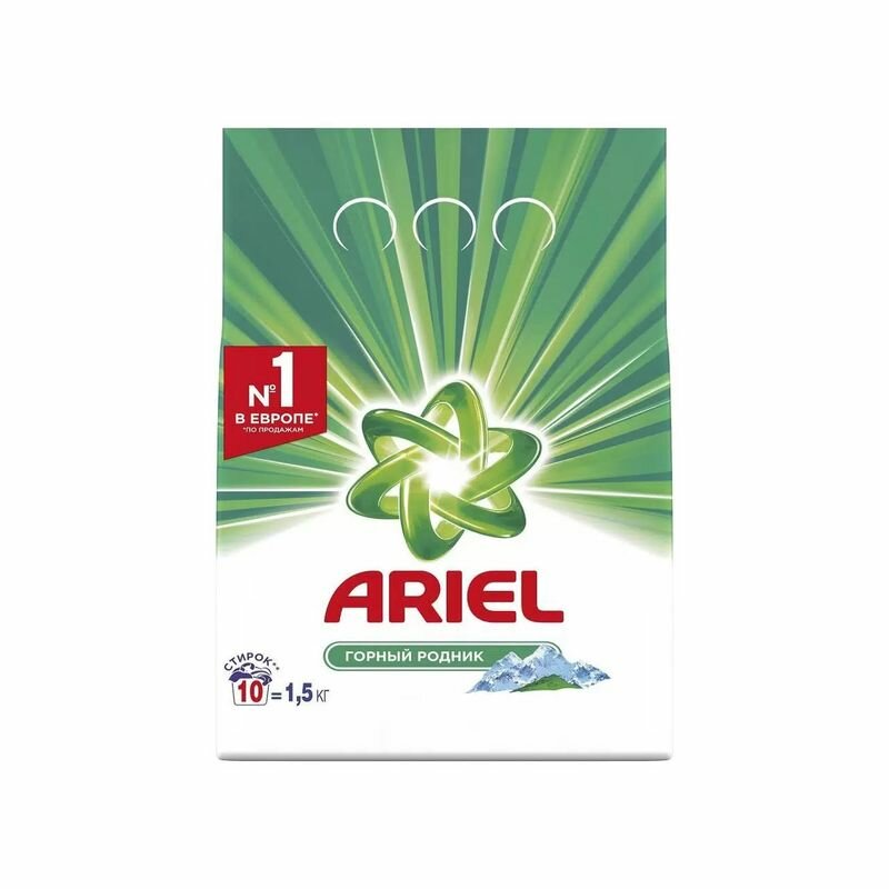 Ariel Стиральный порошок Горный родник, автомат, 1,5 кг/
