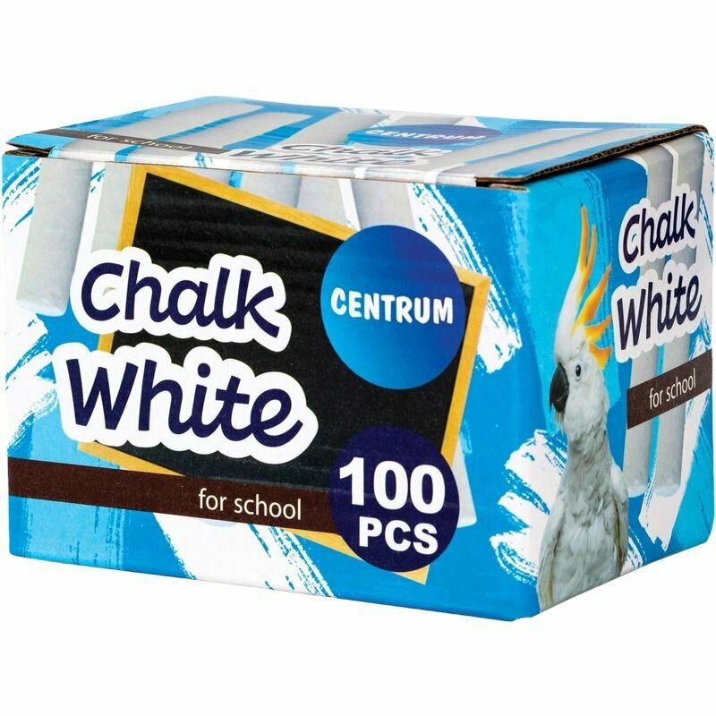 Centrum Мел белый круглый, 100 штук