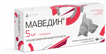 Таблетки NITA-FARM Маведин, 50шт. в уп, 1уп, 1,25 мг для сердца