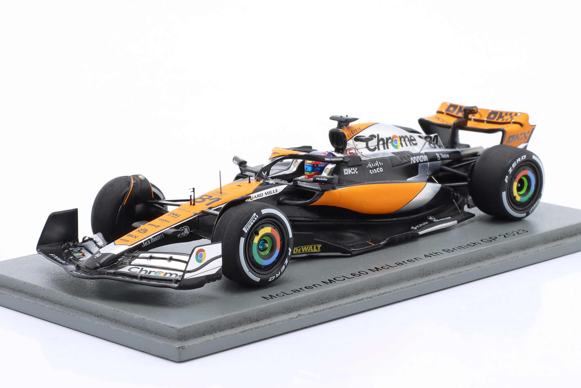 Модель коллекционная SPARK Mclaren MCL60 oscar piastri 4TH british gp 2023 #81 / макларен оскар пиастри