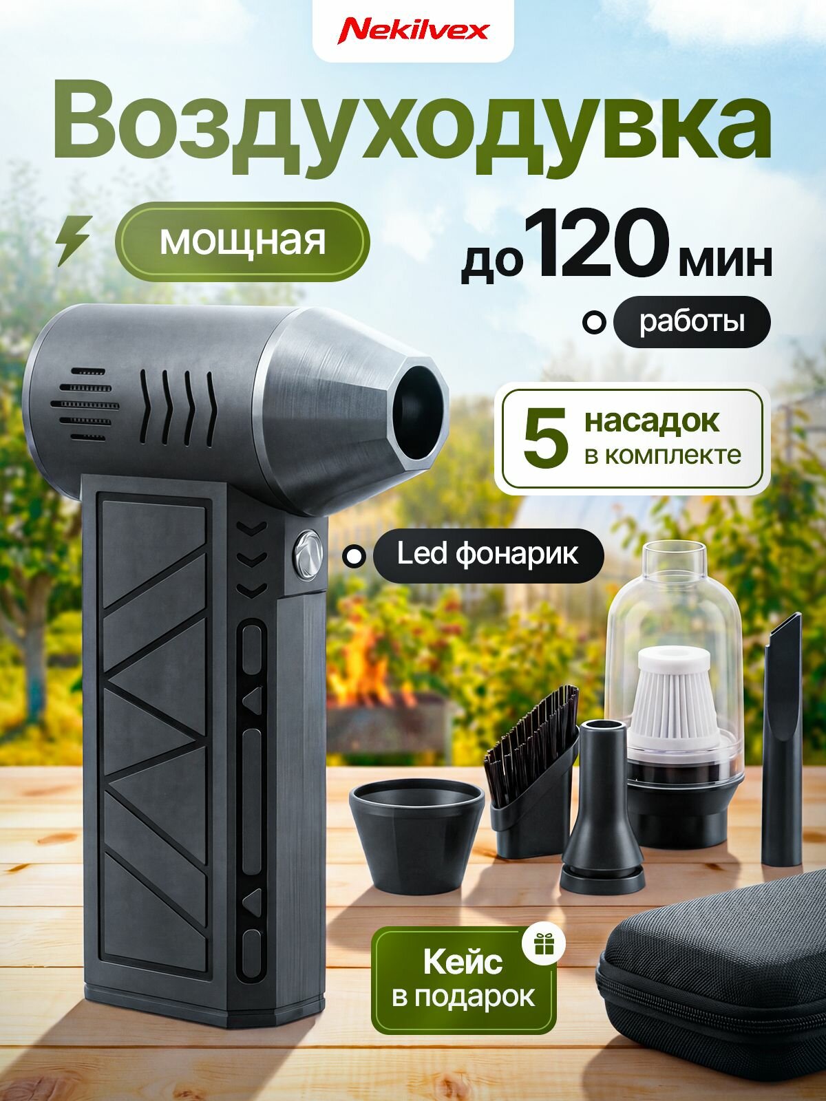 Воздуходувка аккумуляторная / воздуходувка для компьютера / ветродуйка аккумуляторная