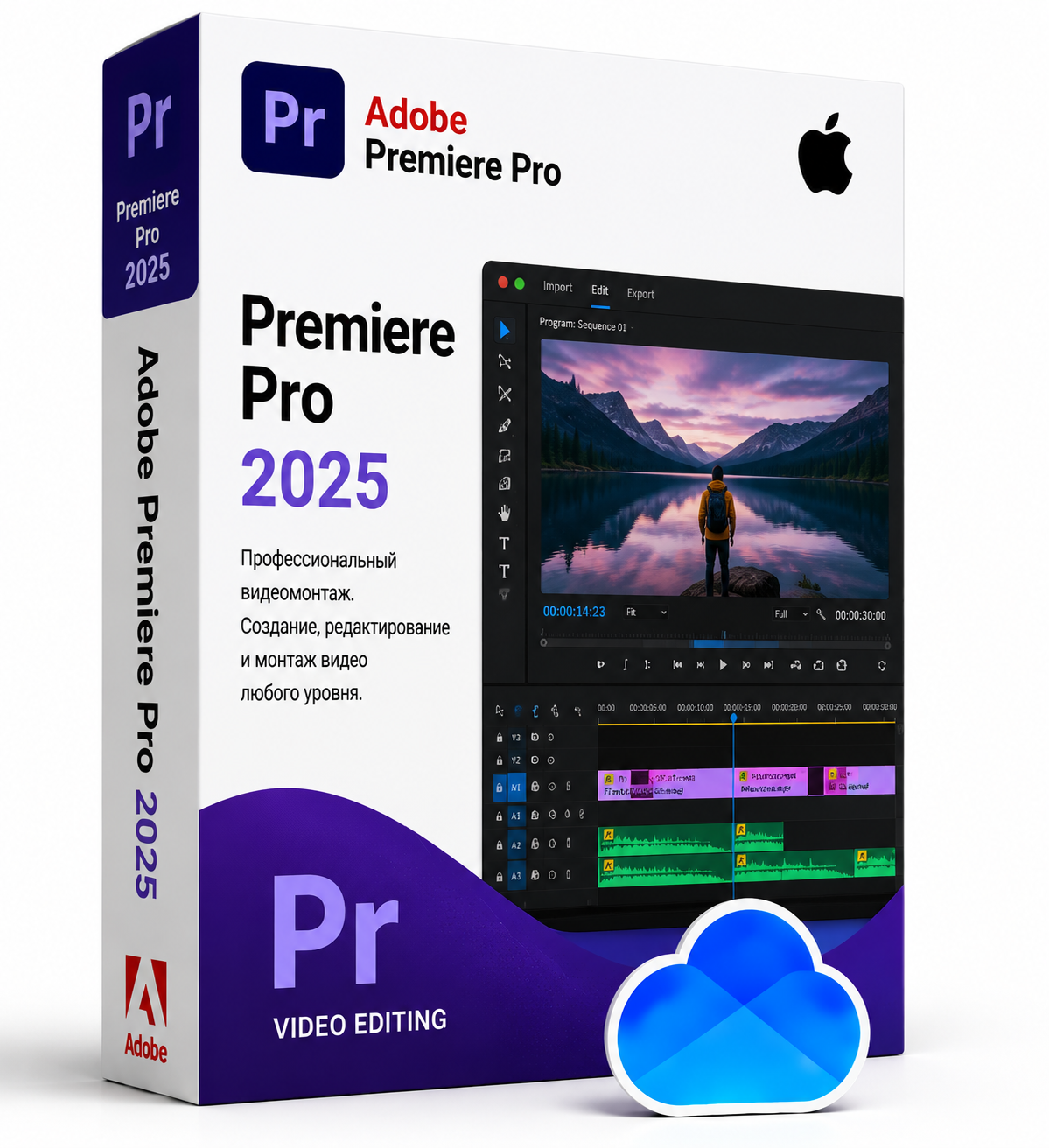 Adobe Premier Pro 2025 для macOS Apple (бессрочная версия, моментальная доставка)