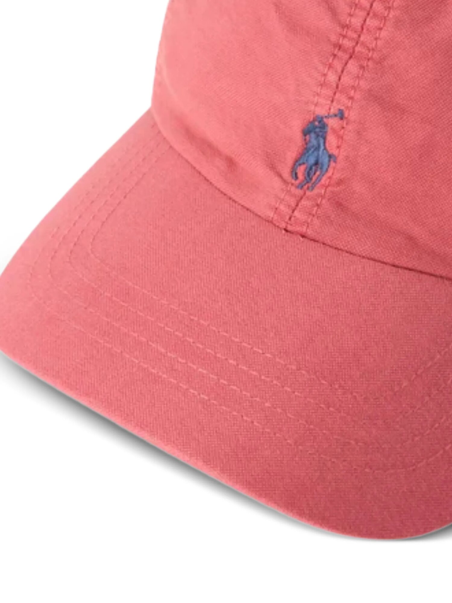 Кепка Polo Ralph Lauren Logo-embroidered baseball cap для девочек, размер OneSize, coral pink — фото 1