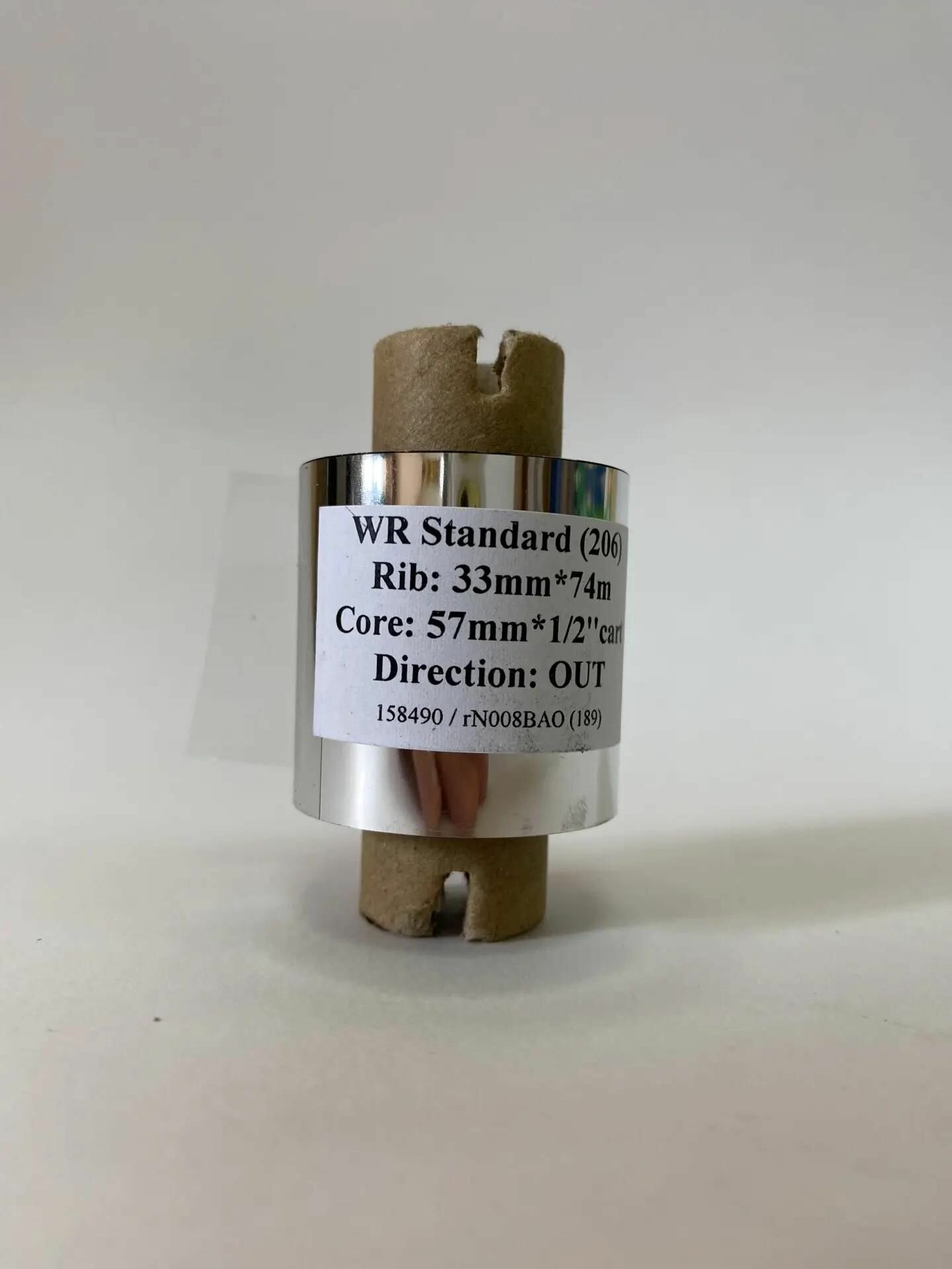 Риббон 33мм х 74м Черный WAX/RESIN Смесь, вт 0,5"/57мм, OUT, 1 рулон