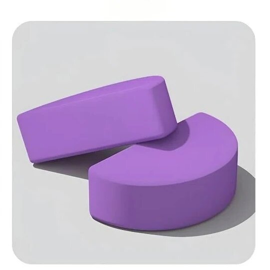 GOT-TOG Полукруглый блок для йоги Фиолетовый, 2pcs purple