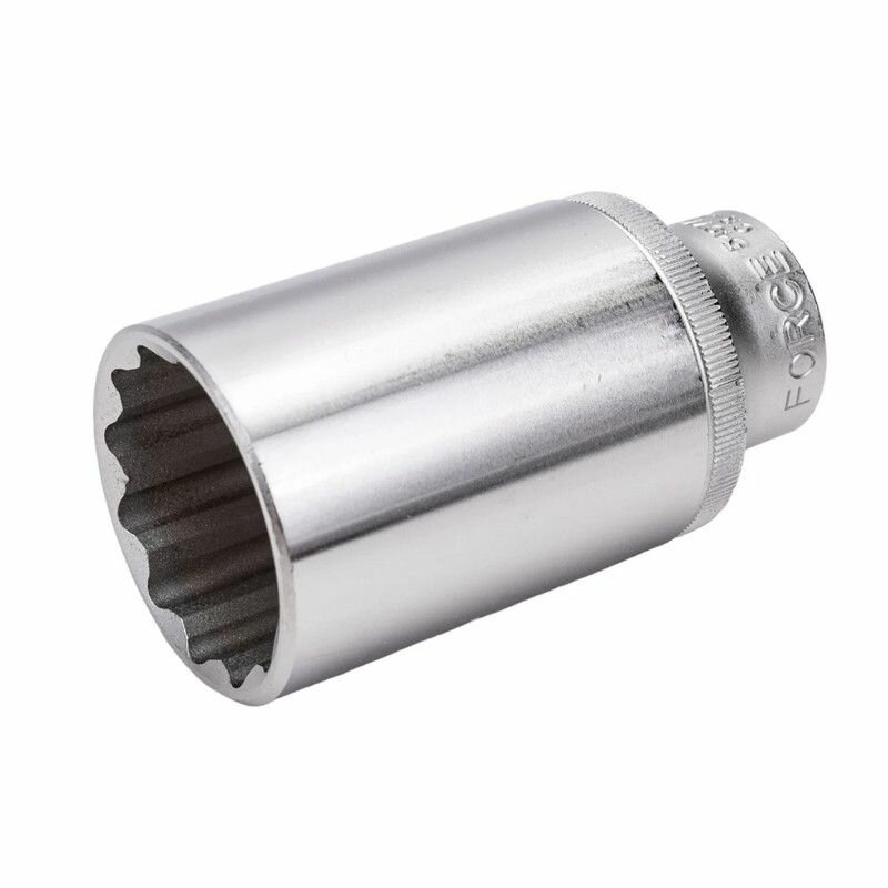 Головка торцевая глубокая 1/2" 12-гранная, 32 мм, L77 мм, Force 5497732