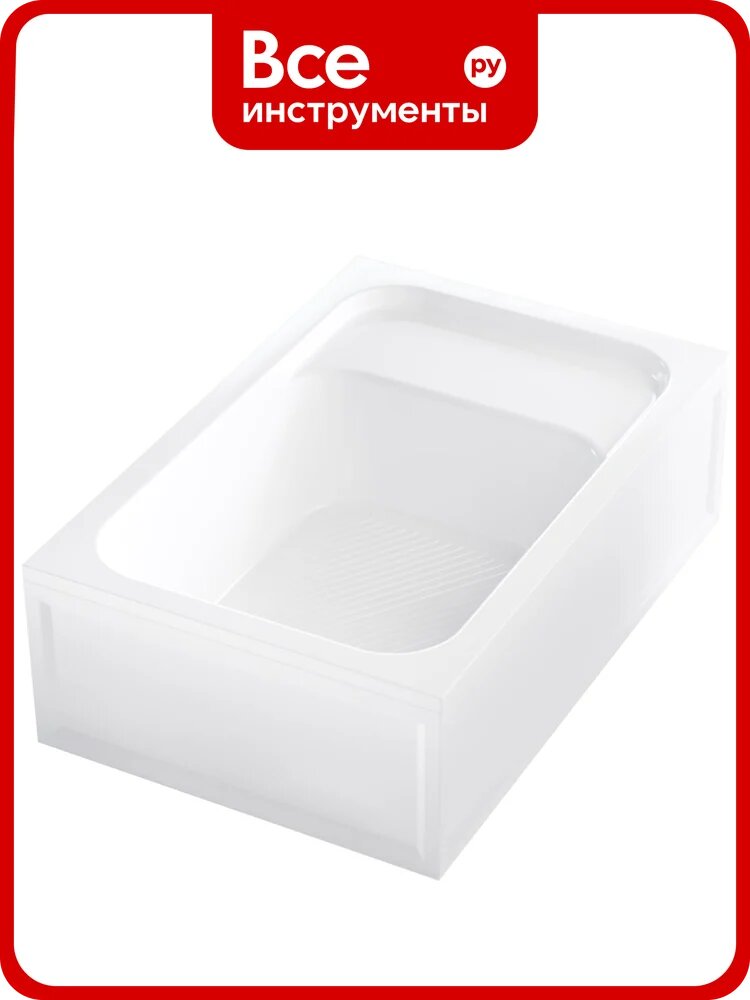 Душевой поддон RGW 80*120*28 h 42 BC/L /Прямоуг O 90 мм (с сиденьем) 16180682-91 антискользящее покрытие
