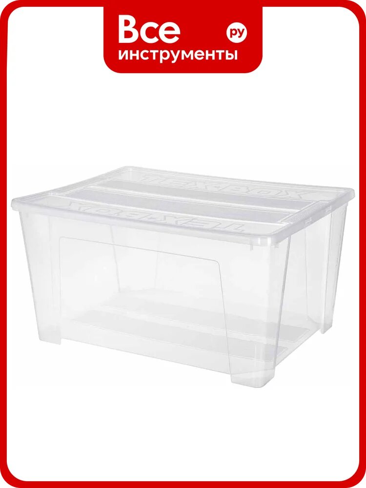 Универсальный ящик Econova "tex-box" 785x588x405 мм, 150 л, бесцветный 434207601, пластиковый,