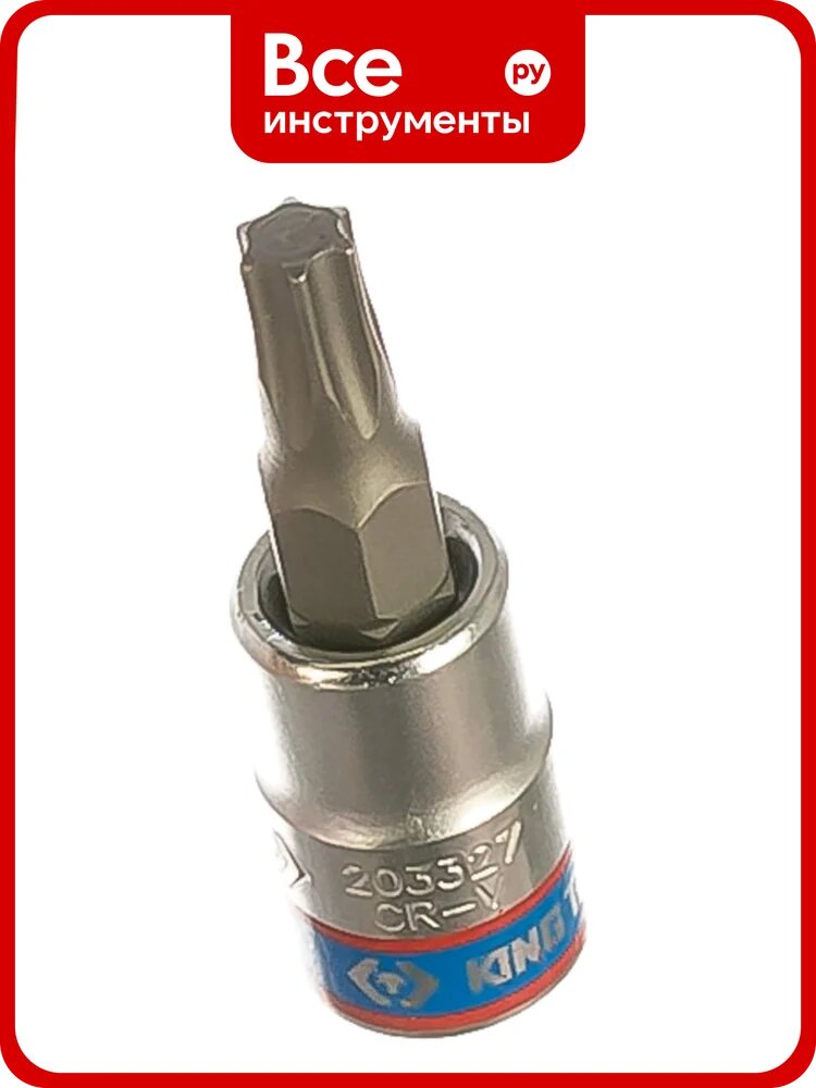 Торцевая насадка (бита) 1/4", TORX T27, 37мм KING TONY 203327