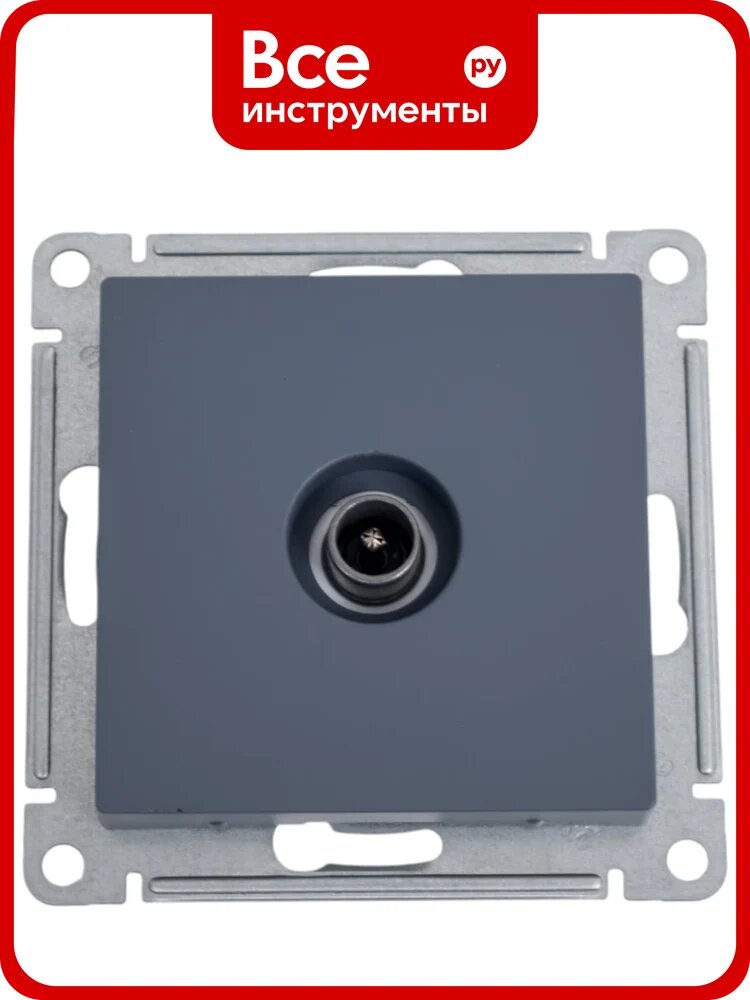 Розетка TV Systeme Electric AtlasDesign Грифель проходная 4DB, механизм