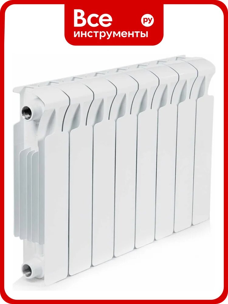 Биметаллический радиатор RIFAR MONOLIT 300 08 секц. бок. R-MN-300-08, стали