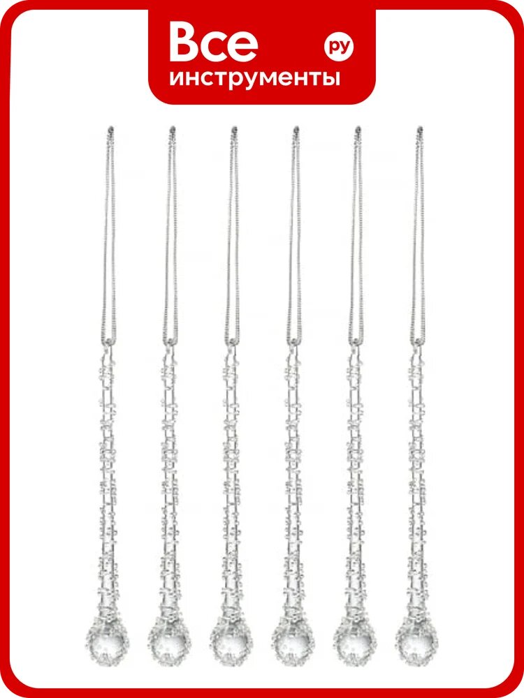 Набор елочных украшений Tkano Icy sparkles из коллекции New Year Essential TK24-NY_DEC0006