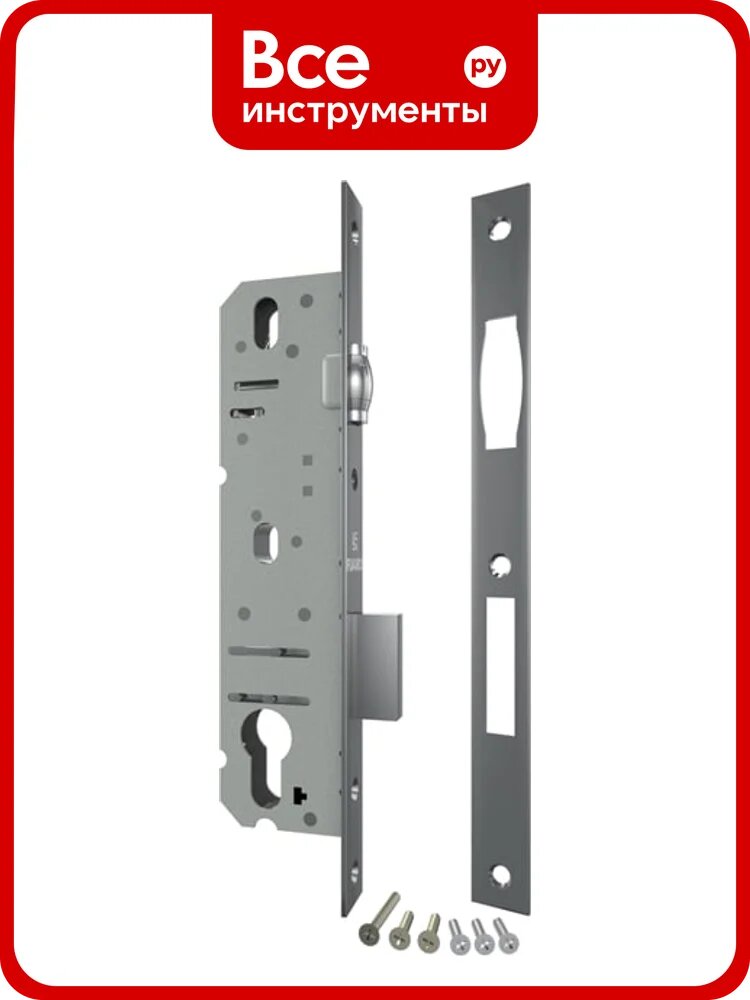 Корпус узкопрофильного замка с роликовой защёлкой FUARO PROF5124-30 CP хром 26443