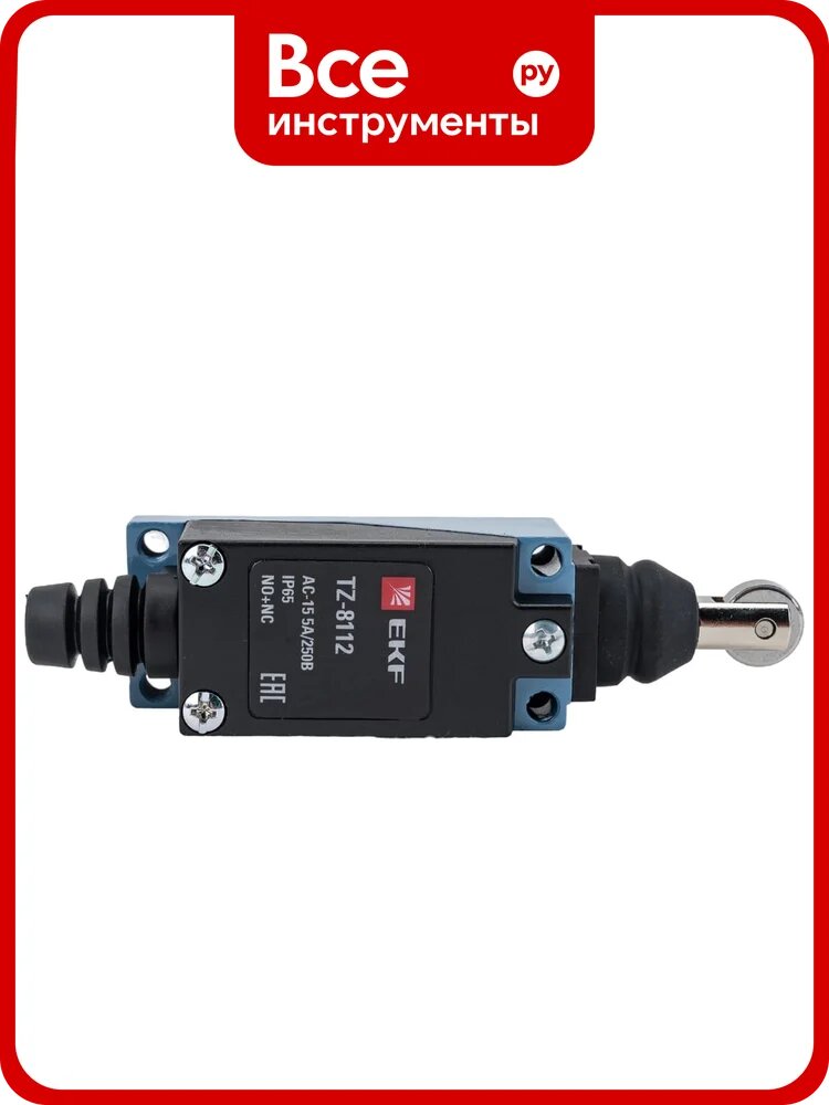 Концевой выключатель EKF PROxima TZ-8112, SQ tz8112, защита IP65, размыкающий и замыкающий контакт, ролик
